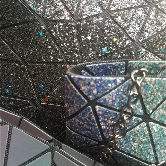 BSH Boutique | Bags | 3xhp Cosmic Black Glitter Crossbody Purse Bag ...